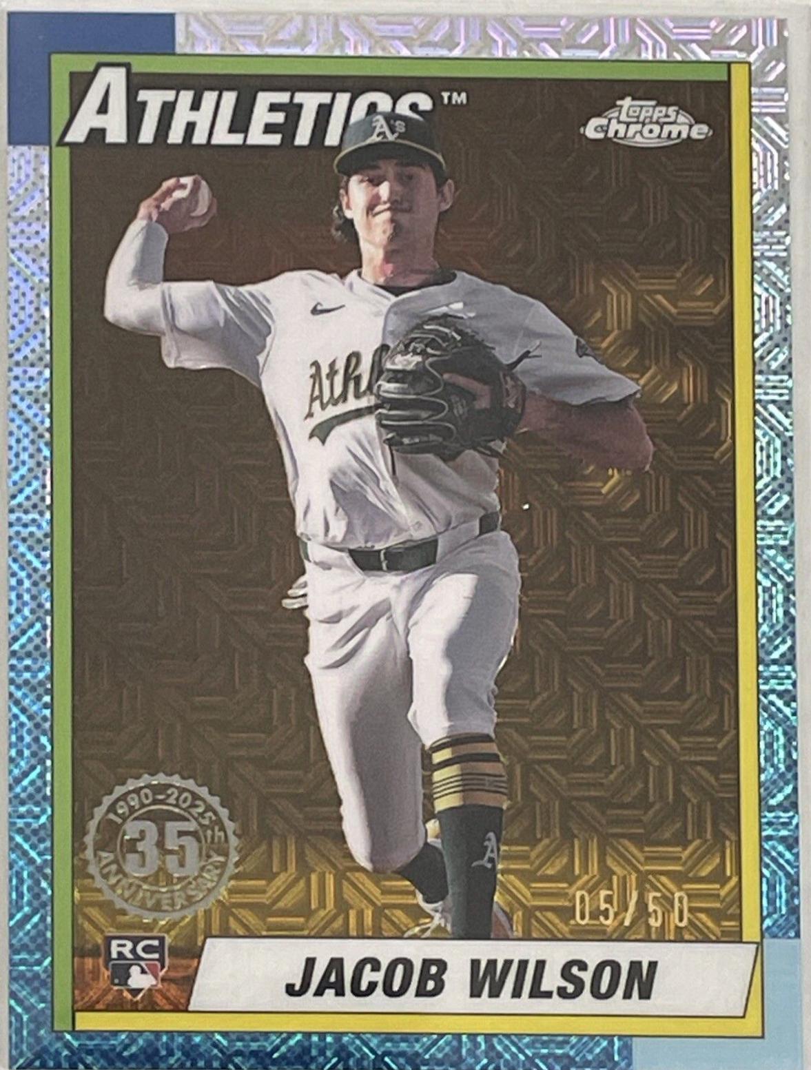 Jacob Wilson [Gold] #T90C-16 Prices | 2025 Topps 1990 Chrome | Baseball ...