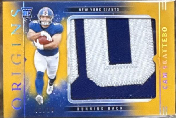 Cam Skattebo [Gold] #RPH-CSO Prices | 2025 Panini Origins Rookie Patch ...