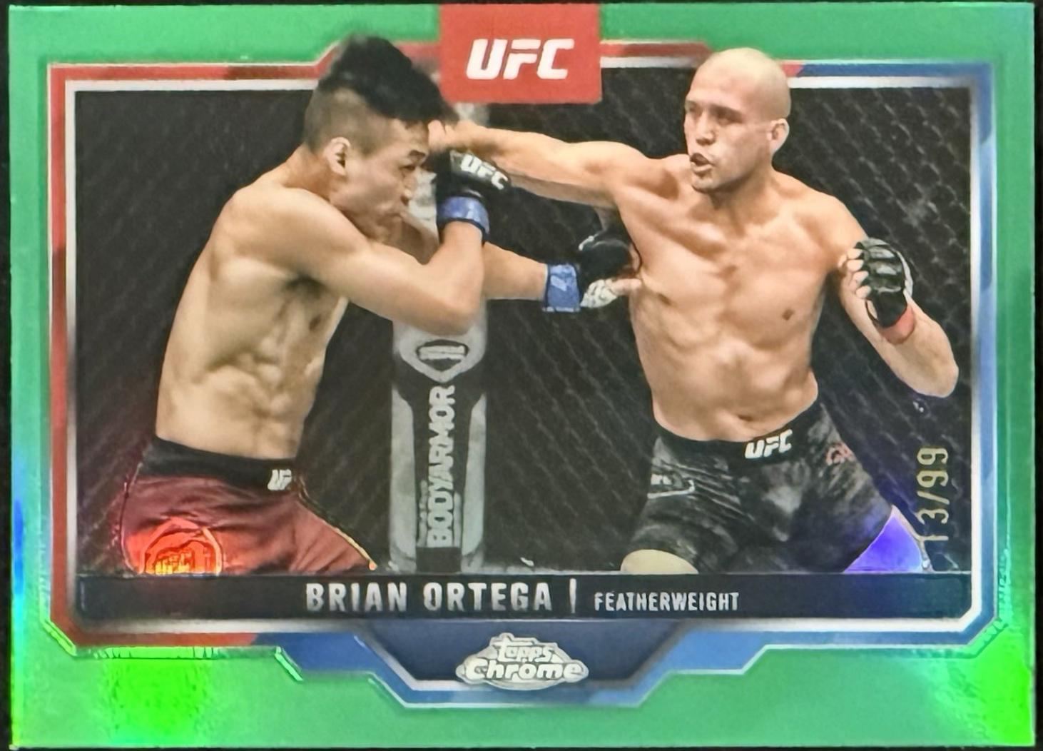 Brian Ortega [Green Refractor] #69 Prices | 2025 Topps Chrome UFC | UFC ...