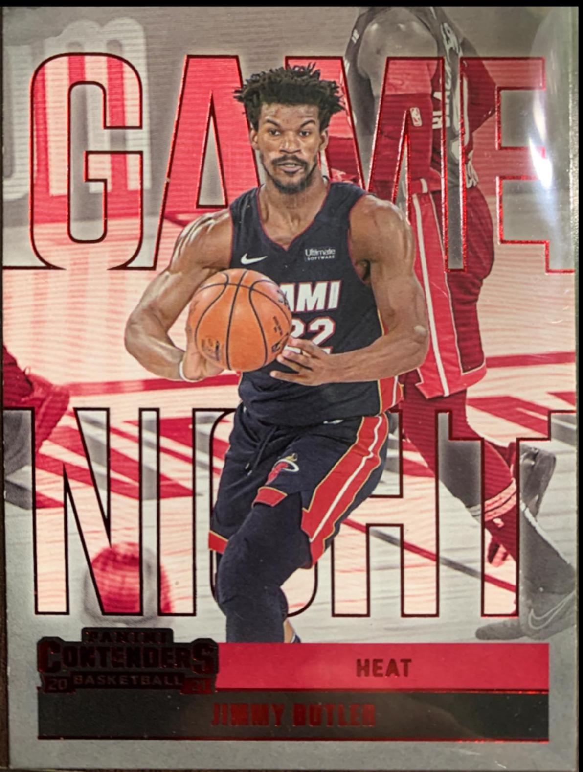 Jimmy Butler[red foil] #18 Prices | 2020 Panini Contenders Game Night ...