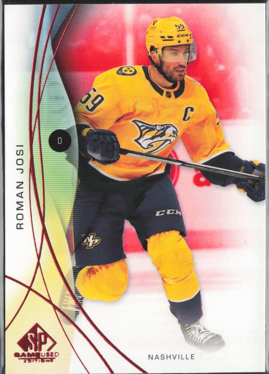Roman Josi [Red] #29 Prices | 2024 SP Game Used | Hockey Cards
