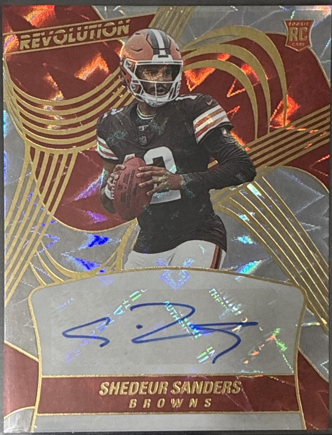 Shedeur Sanders [Impact] #1 Prices | 2025 Panini Revolution Rookie ...