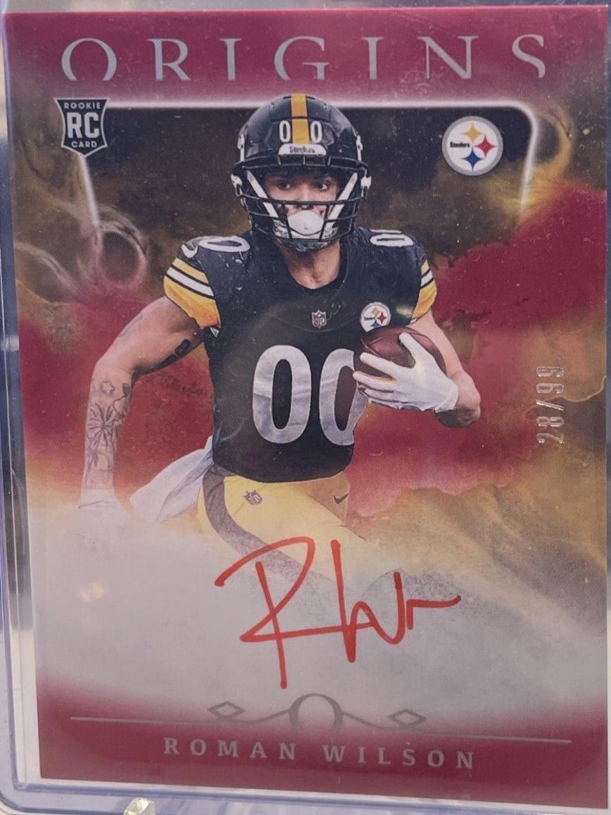 Roman Wilson [Red] #RAU-RWI Prices | 2024 Panini Origins Rookie ...