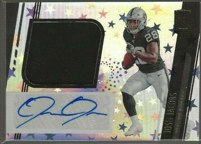 Josh Jacobs [Autograph Jersey Astral] #305 Prices | 2019 Panini ...