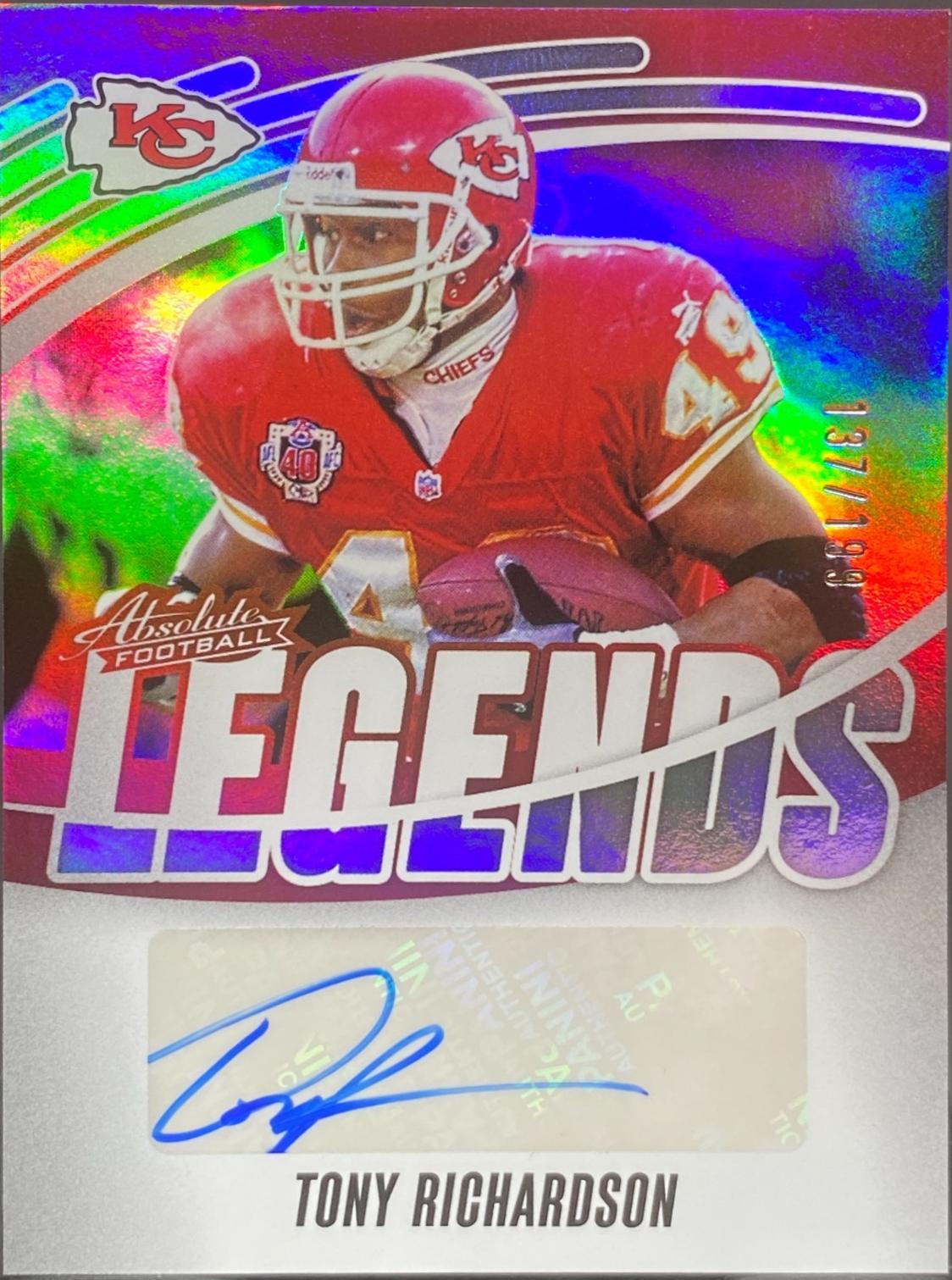 Tony Richardson #ALS-TRN Prices | 2025 Panini Absolute Legends ...