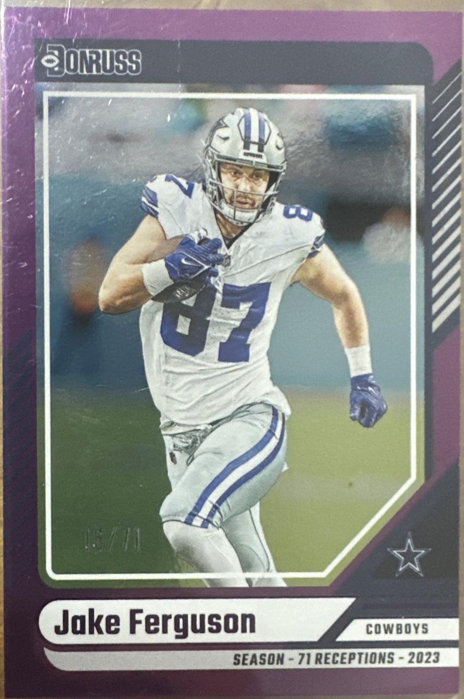 Jake Ferguson [Season Stat Line] #154 Prices | 2024 Panini Donruss ...