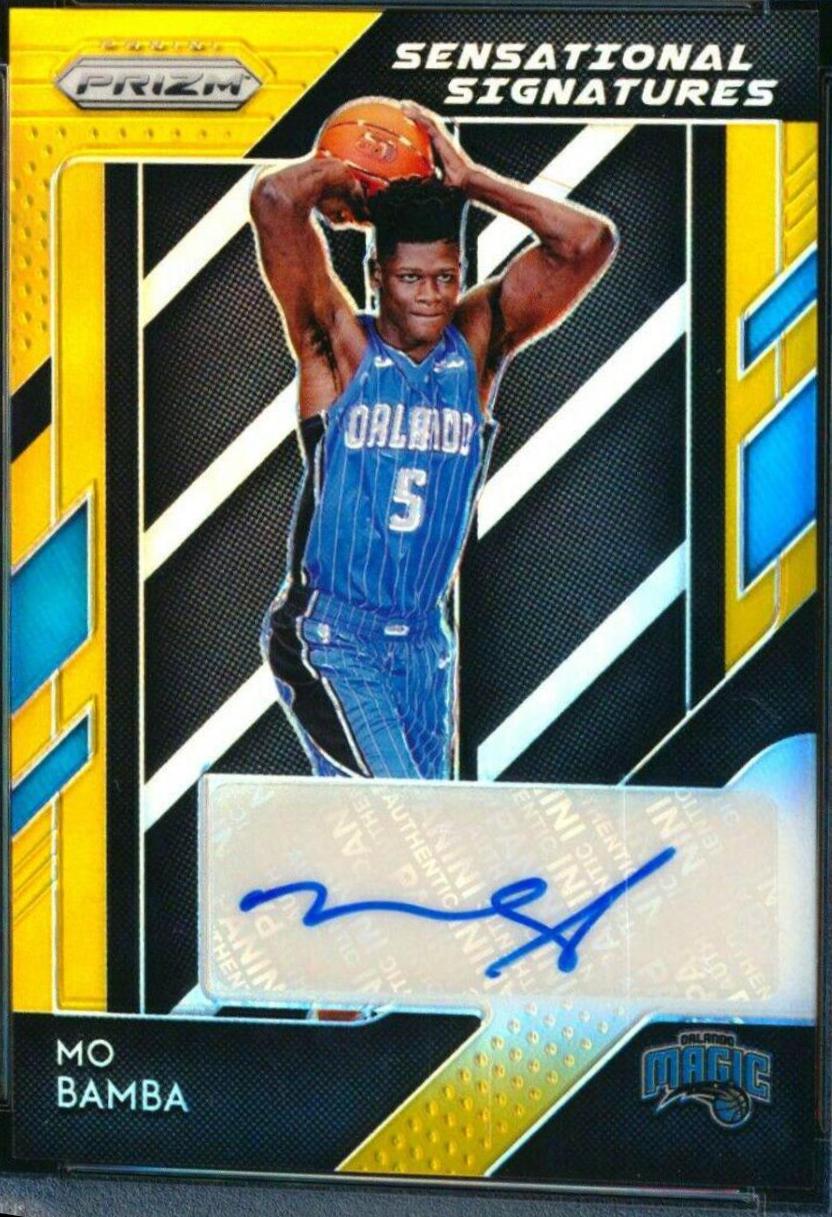 Mo Bamba [Gold Prizm] #SS-MBB Prices | 2018 Panini Prizm Sensational ...