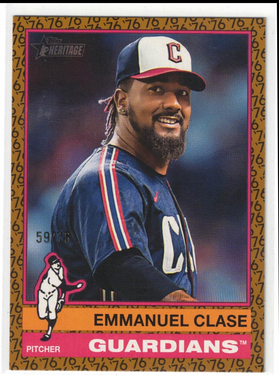 Emmanuel Clase [Black Border] #120 Prices | 2025 Topps Heritage ...
