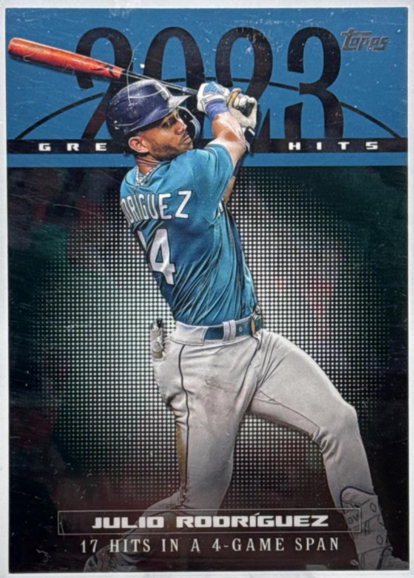 Julio Rodriguez [Blue] #23GH-17 Prices | 2024 Topps Greatest Hits ...