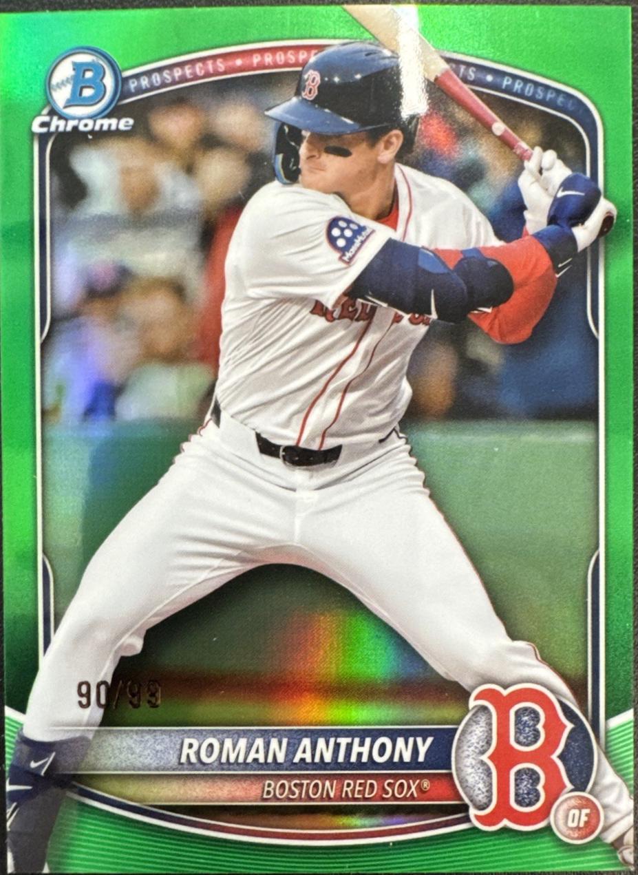 Roman Anthony [Green Mega Refractor] #BCP-167 Prices | 2025 Bowman ...