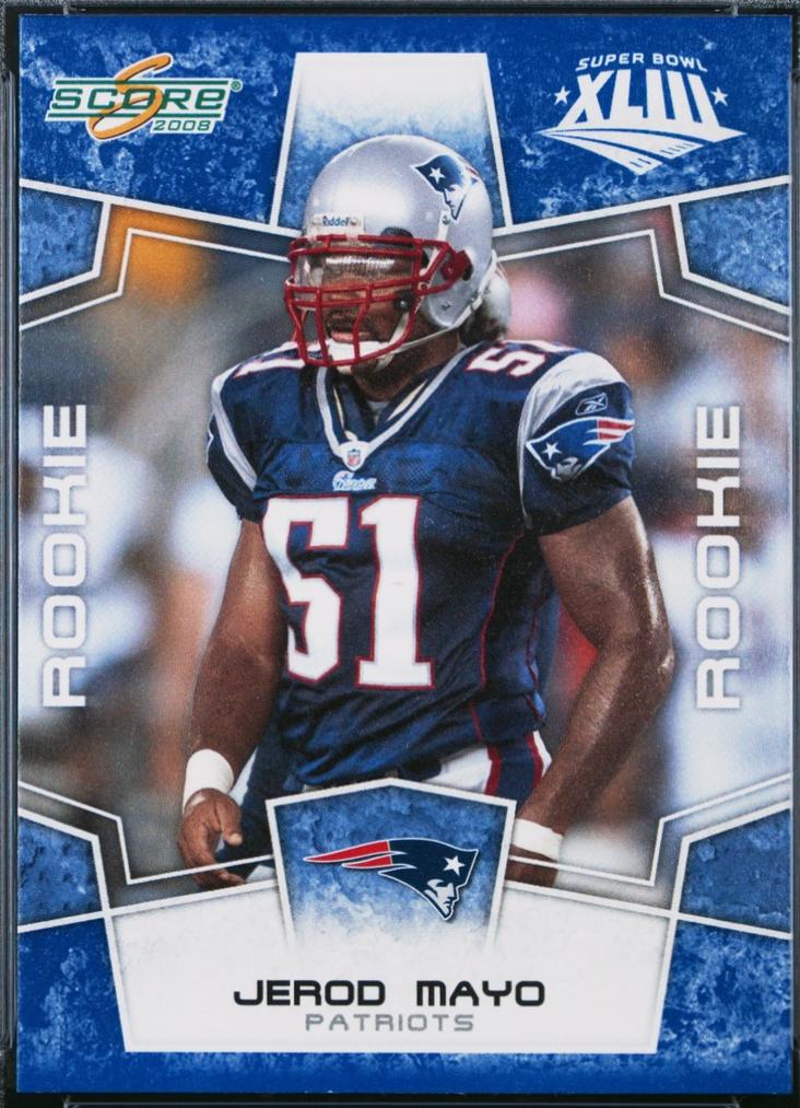 Jerod Mayo [Super Bowl XLIII Blue] #340 Prices | 2008 Panini Score ...