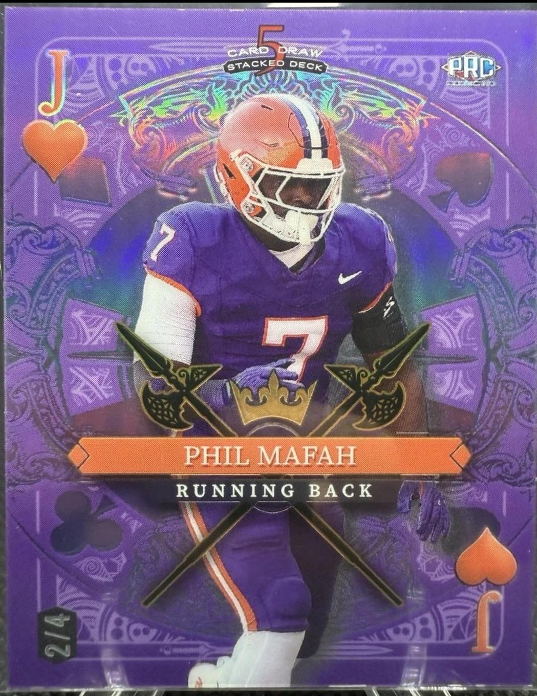 Phil Mafah [Jack Hearts Purple Rainbow] #SDPH-PMN Prices [Rookie ...