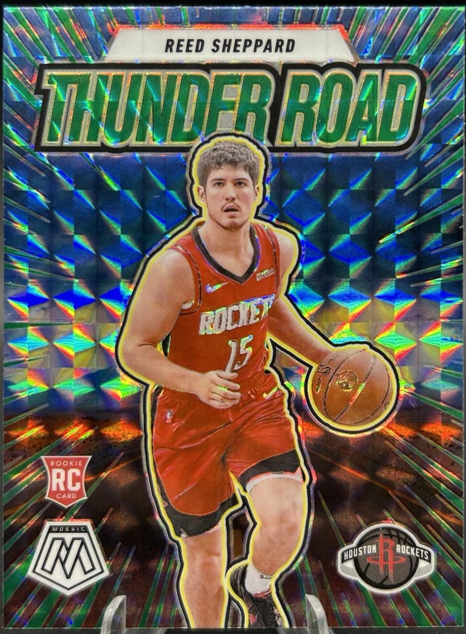 Reed Sheppard [Green] #16 Prices | 2024 Panini Mosaic Thunder Road ...