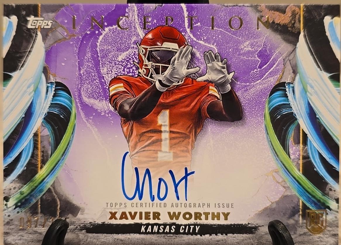 Xavier Worthy [Purple] #RAV-XW Prices | 2024 Topps Inception Rookie ...