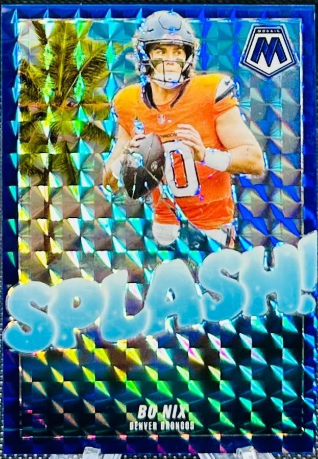 Bo Nix [Mosaic Blue] #1 Prices | 2025 Panini Mosaic Splash | Football Cards