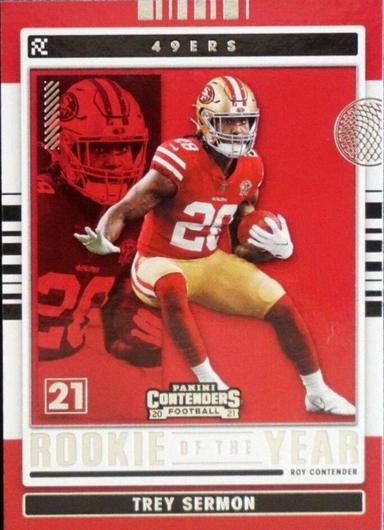 Trey Sermon | Ungraded | 2021 Panini Contenders Rookie of the Year