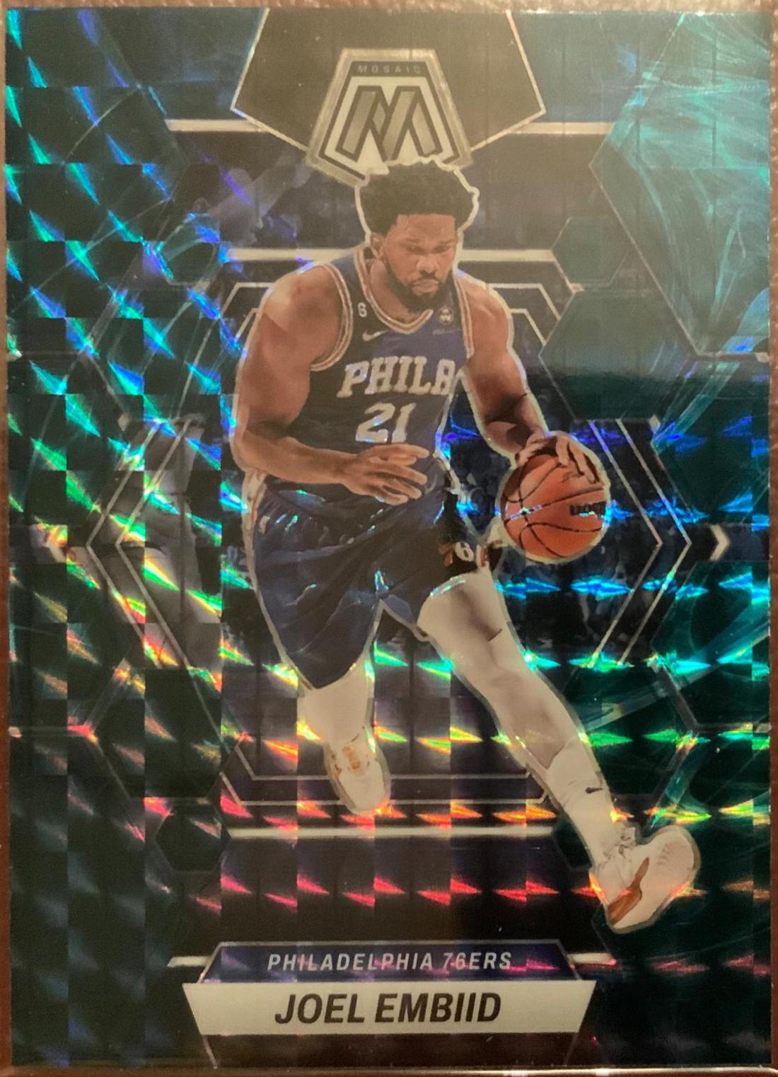 Joel Embiid [Genesis] #141 Prices | 2022 Panini Mosaic | Basketball Cards