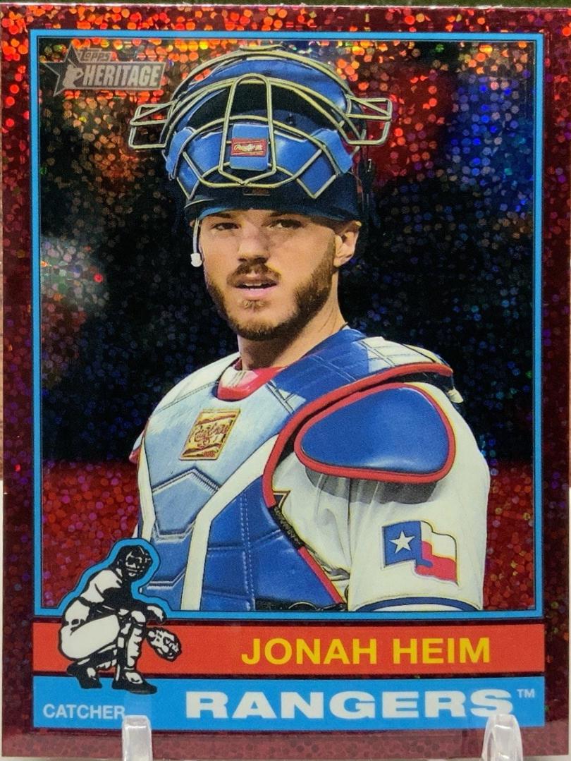 Jonah Heim [Pink Sparkle] #436 Prices | 2025 Topps Heritage | Baseball ...