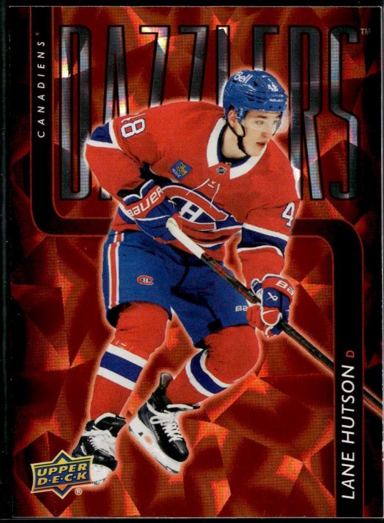 Lane Hutson [Orange] #DZ-39 Prices | 2025 Upper Deck Dazzlers | Hockey ...