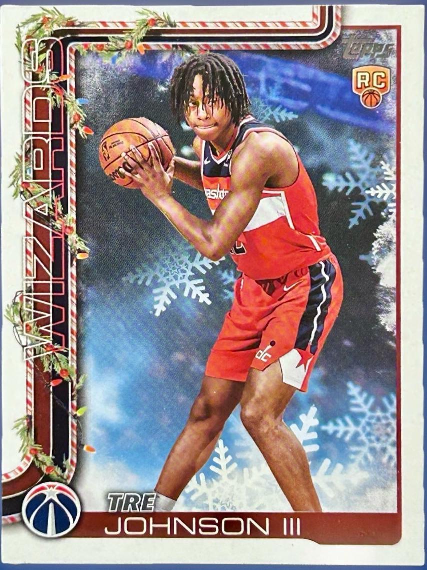 Tre Johnson III #H166 Prices [Rookie] | 2025 Topps Holiday | Basketball ...