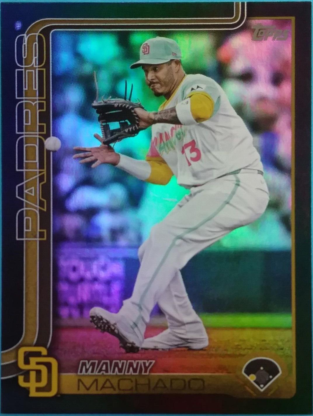 Manny Machado [Black Rainbow] #215 Prices | 2025 Topps | Baseball Cards