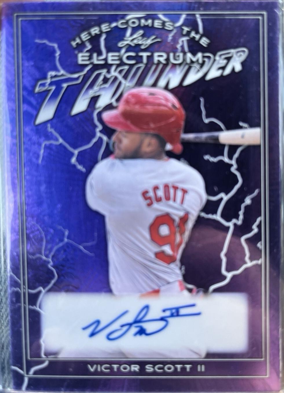 Victor Scott II #HCT-VS1 Prices | 2024 Leaf Electrum Here Comes the ...