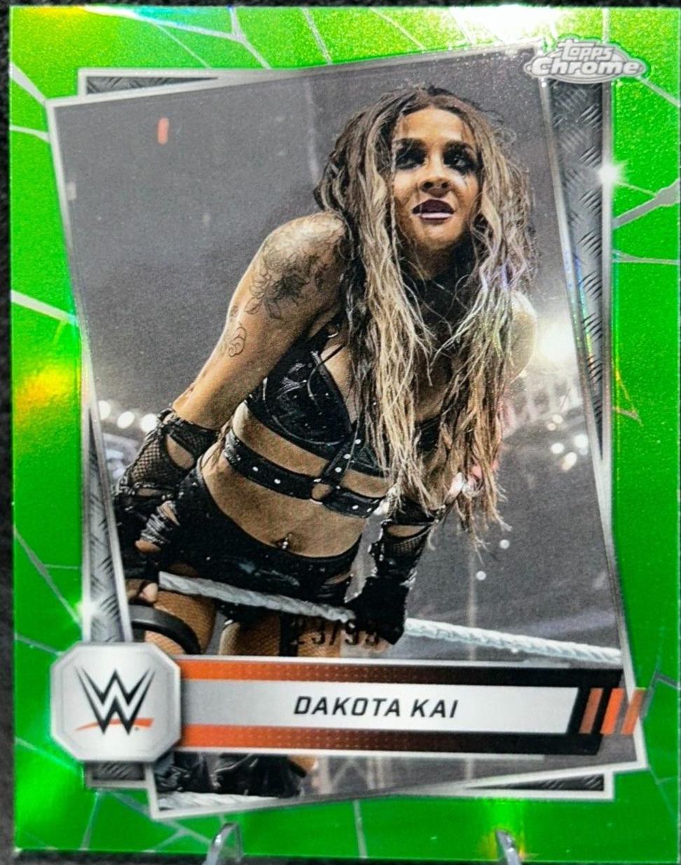 Dakota Kai [Green Refractor] #58 Prices | 2025 Topps Chrome WWE ...