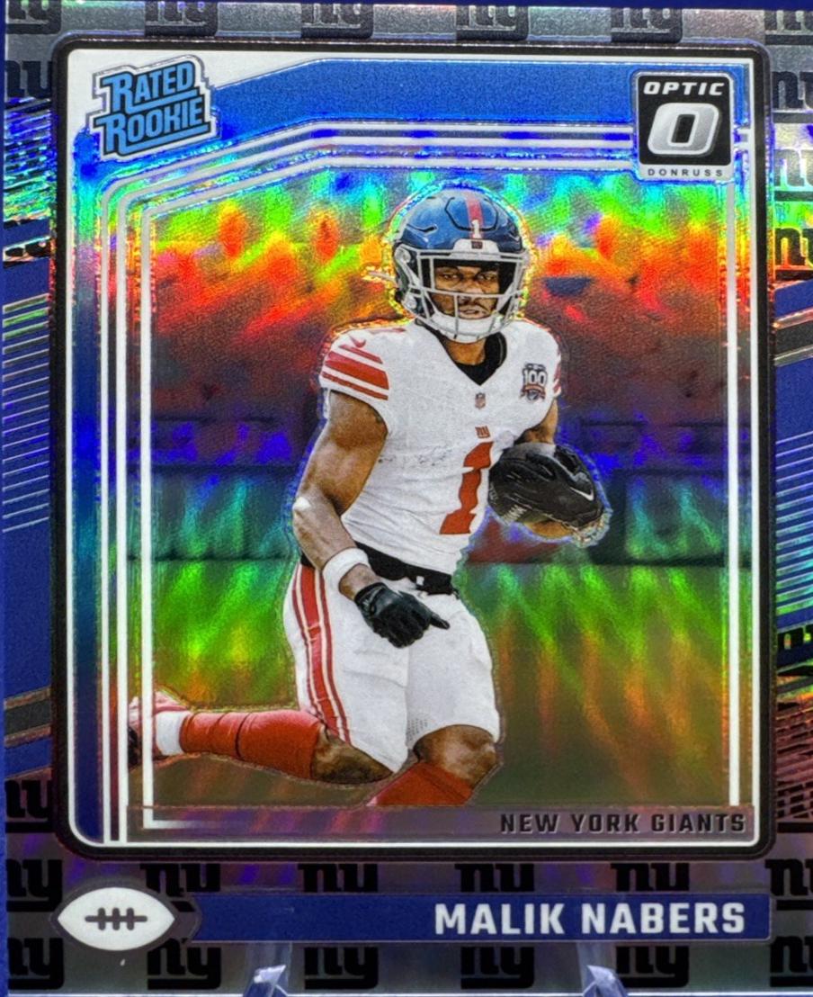Malik Nabers [Team Logo] #271 Prices | 2024 Panini Donruss Optic ...