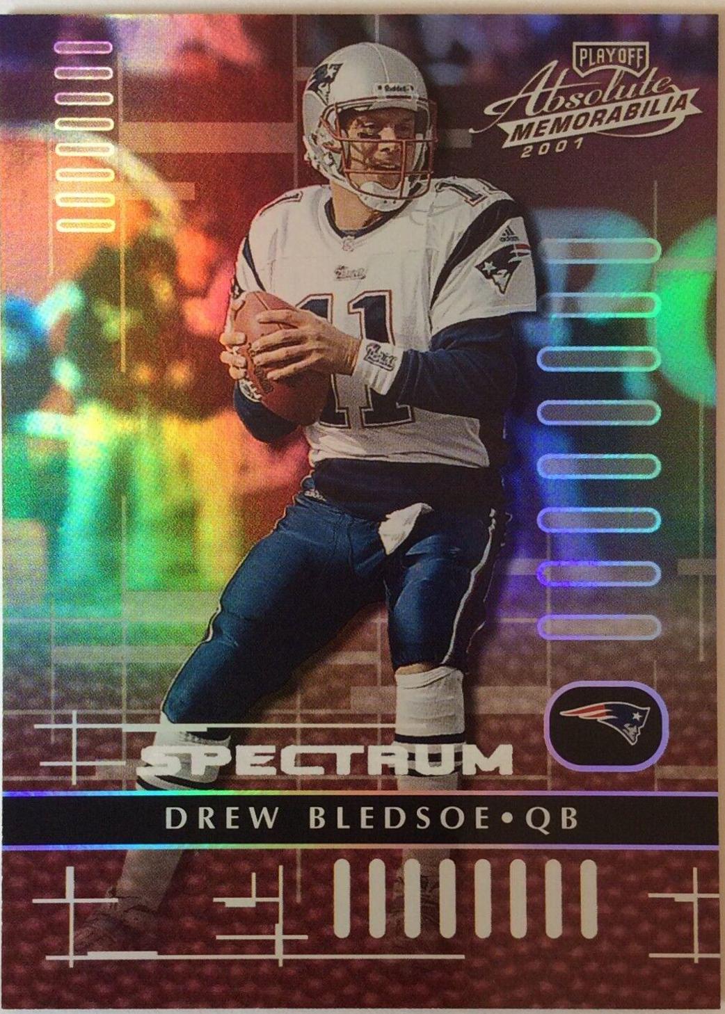 Drew Bledsoe [Spectrum] #52 Prices | 2001 Playoff Absolute Memorabilia ...