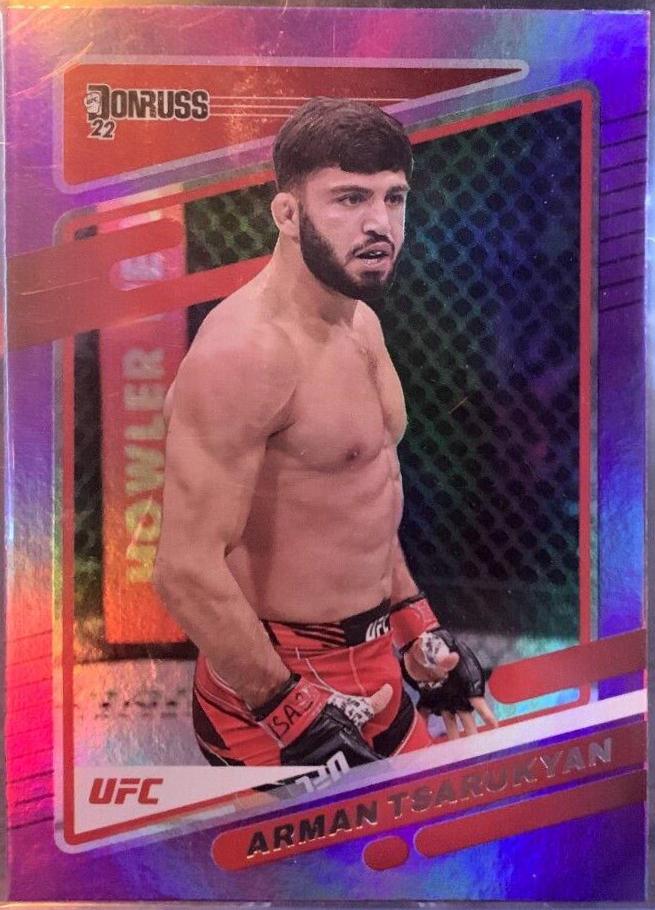 Arman Tsarukyan [Purple Laser] #170 Prices | 2022 Panini Donruss UFC ...