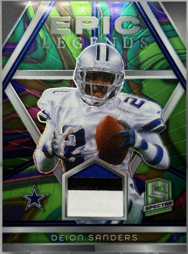Deion Sanders [Marble Neon] #ELM-DSS Prices | 2024 Panini Spectra Epic ...