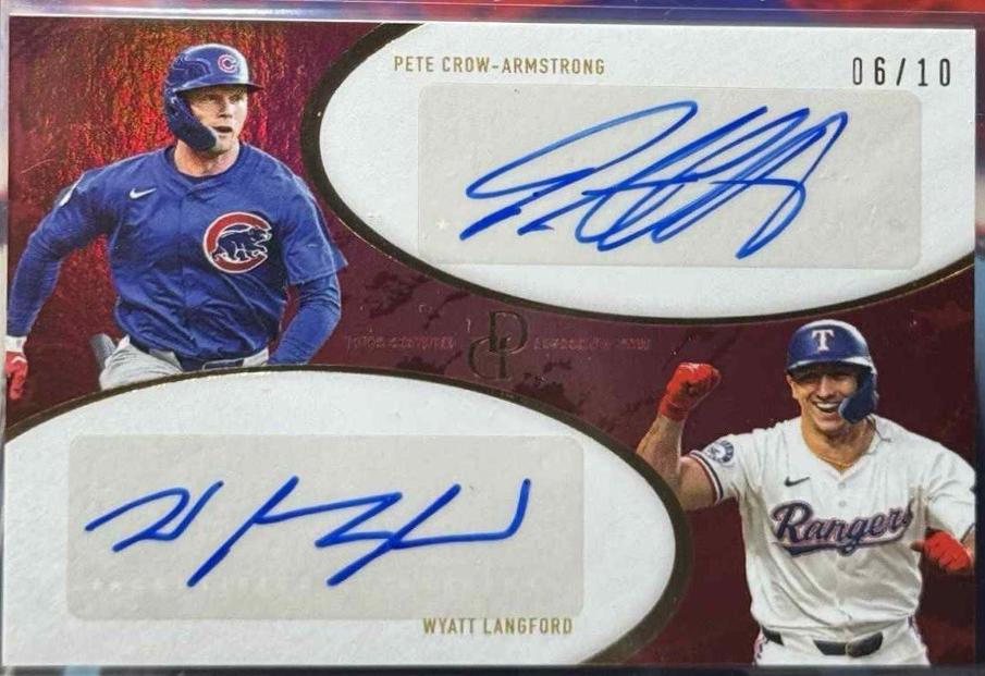 Pete Crow-Armstrong / Wyatt Langford [Red] #3A Prices | 2025 Topps ...