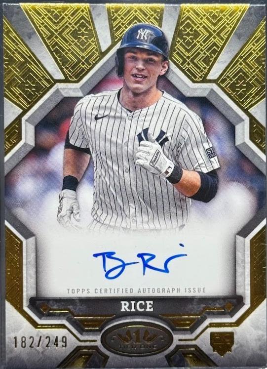 Ben Rice #BOA-BR Prices | 2025 Topps Tier One Break Out Autograph ...