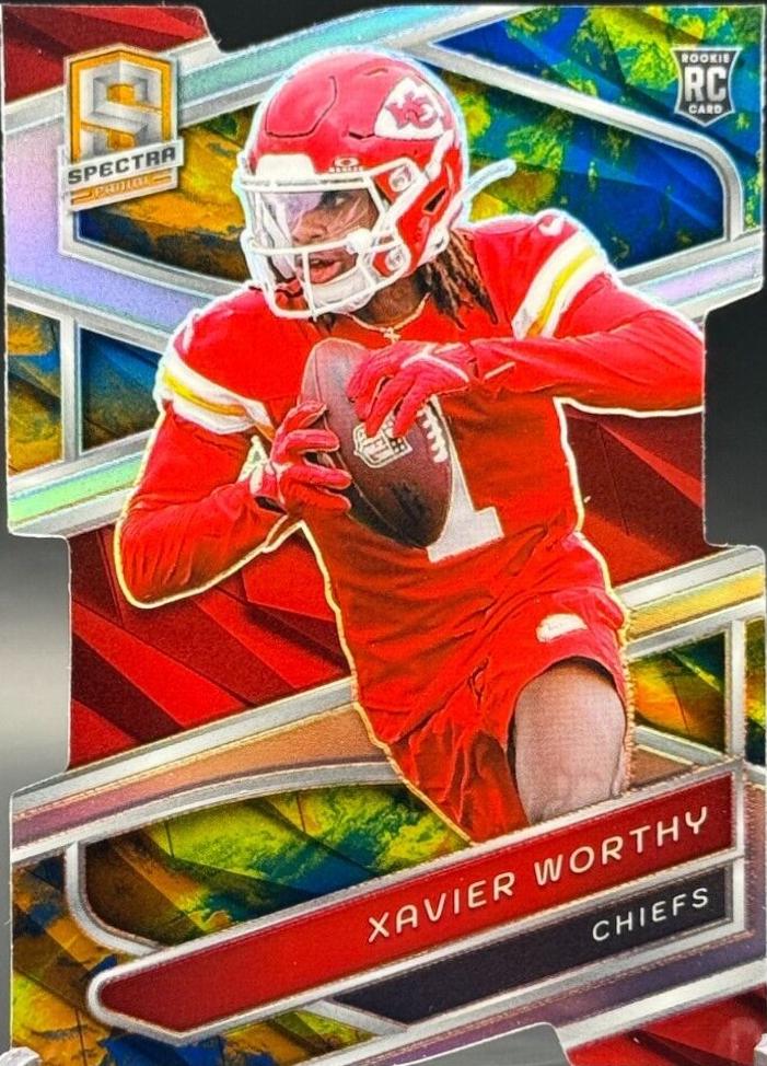 Xavier Worthy [Universal Die Cut] #7 Prices | 2024 Panini Spectra ...