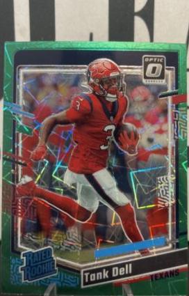 Tank Dell [Green] #245 Prices | 2023 Panini Donruss Optic | Football Cards