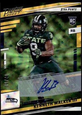 Kenneth Walker III [Signature Gold] #314 Prices | 2022 Panini Prestige ...