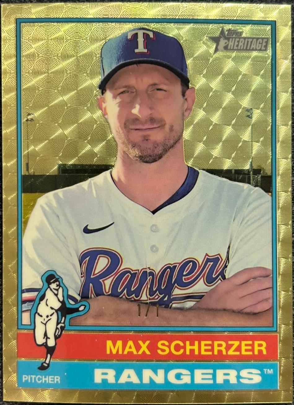 Max Scherzer [Superfractor Chrome Variation] #182 Prices | 2025 Topps ...