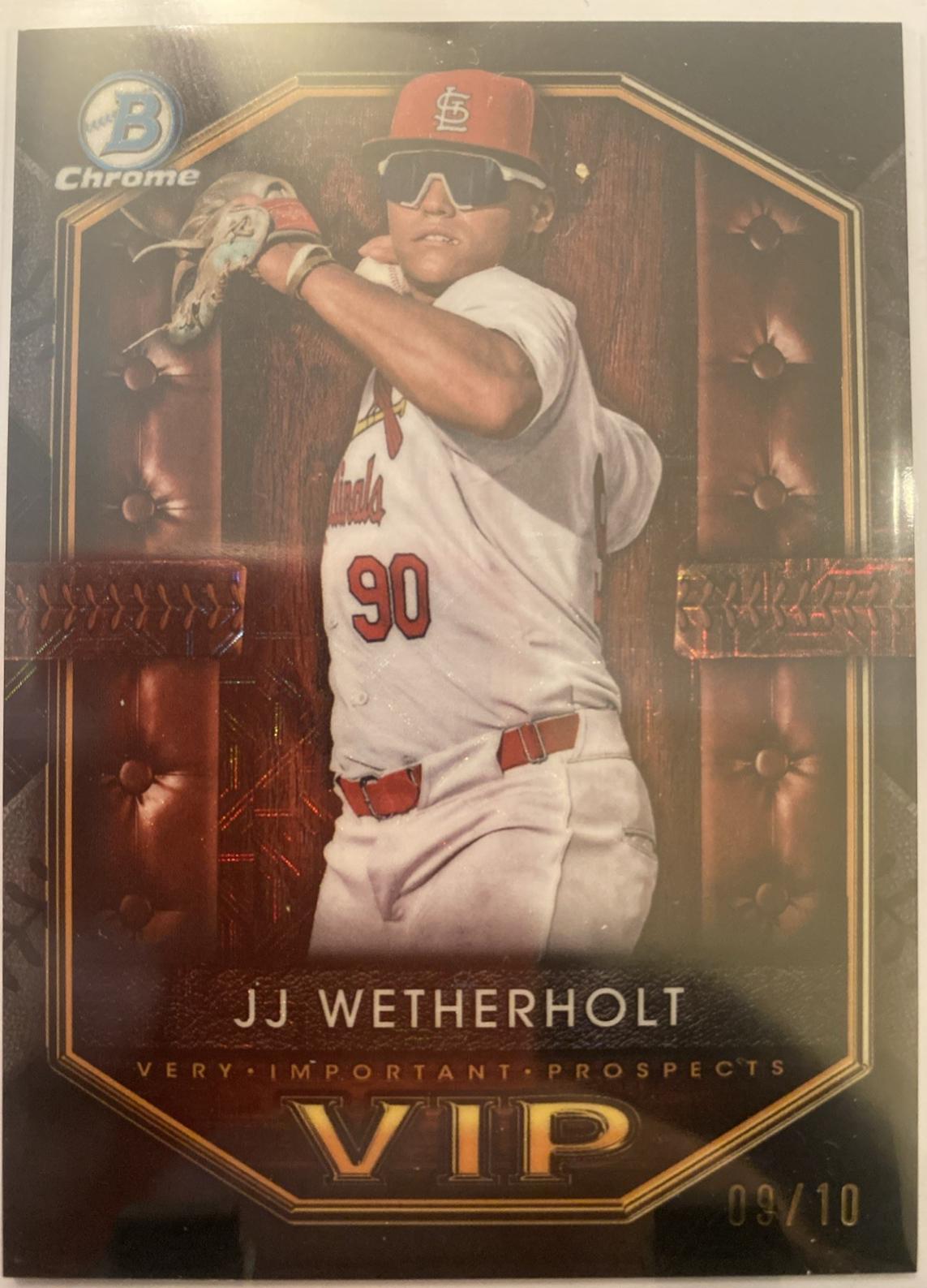 JJ Wetherholt [Black Mojo] #VIP-18 Prices | 2025 Bowman Very Important ...