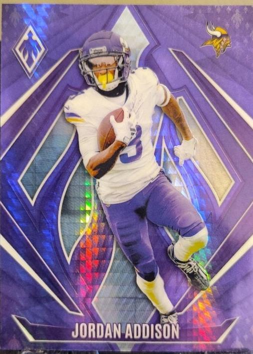 Jordan Addison [Purple Hyper] #84 Prices | 2024 Panini Phoenix ...
