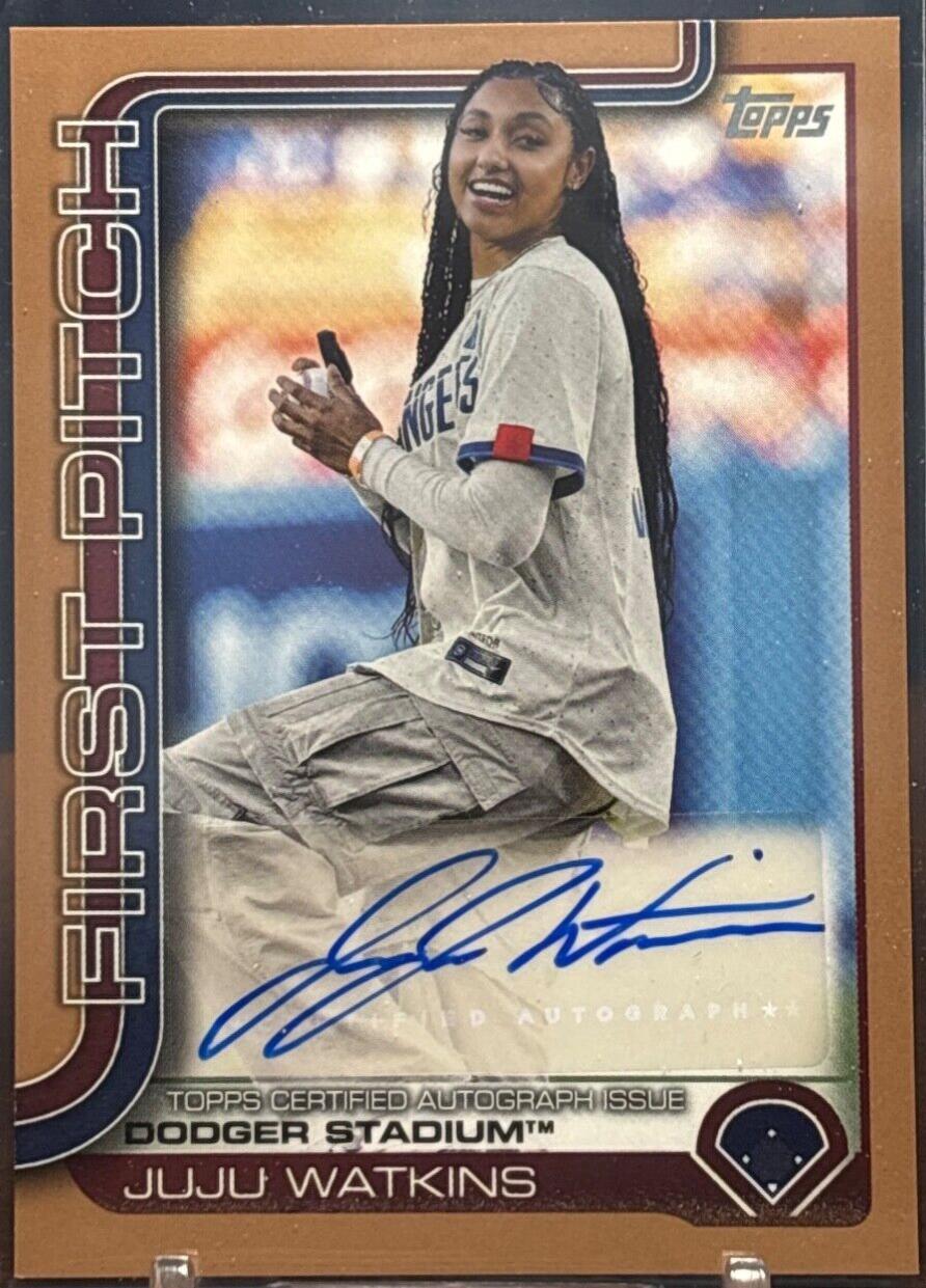Juju Watkins [Gold] #FPA-JW Prices | 2025 Topps First Pitch Autograph ...