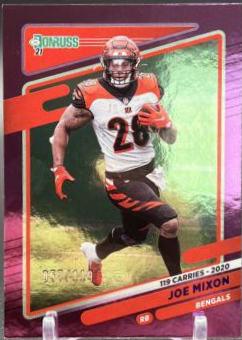 Joe Mixon [Season Stat Line] #212 Prices | 2021 Panini Donruss ...