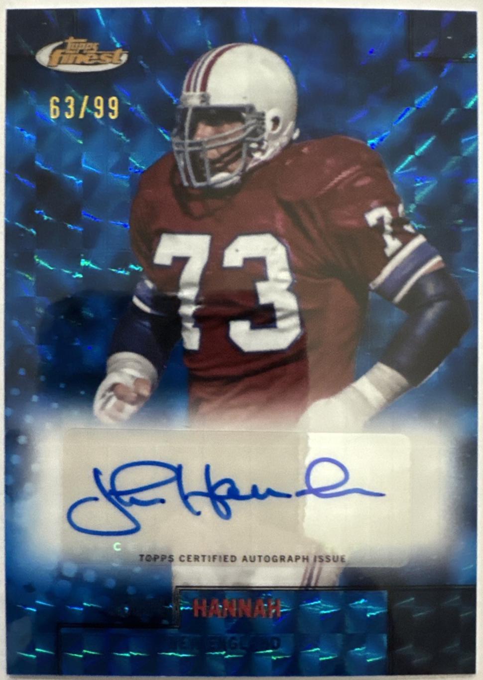 John Hannah [Blue Checkerboard Refractor] #FBA-JH Prices | 2024 Topps ...