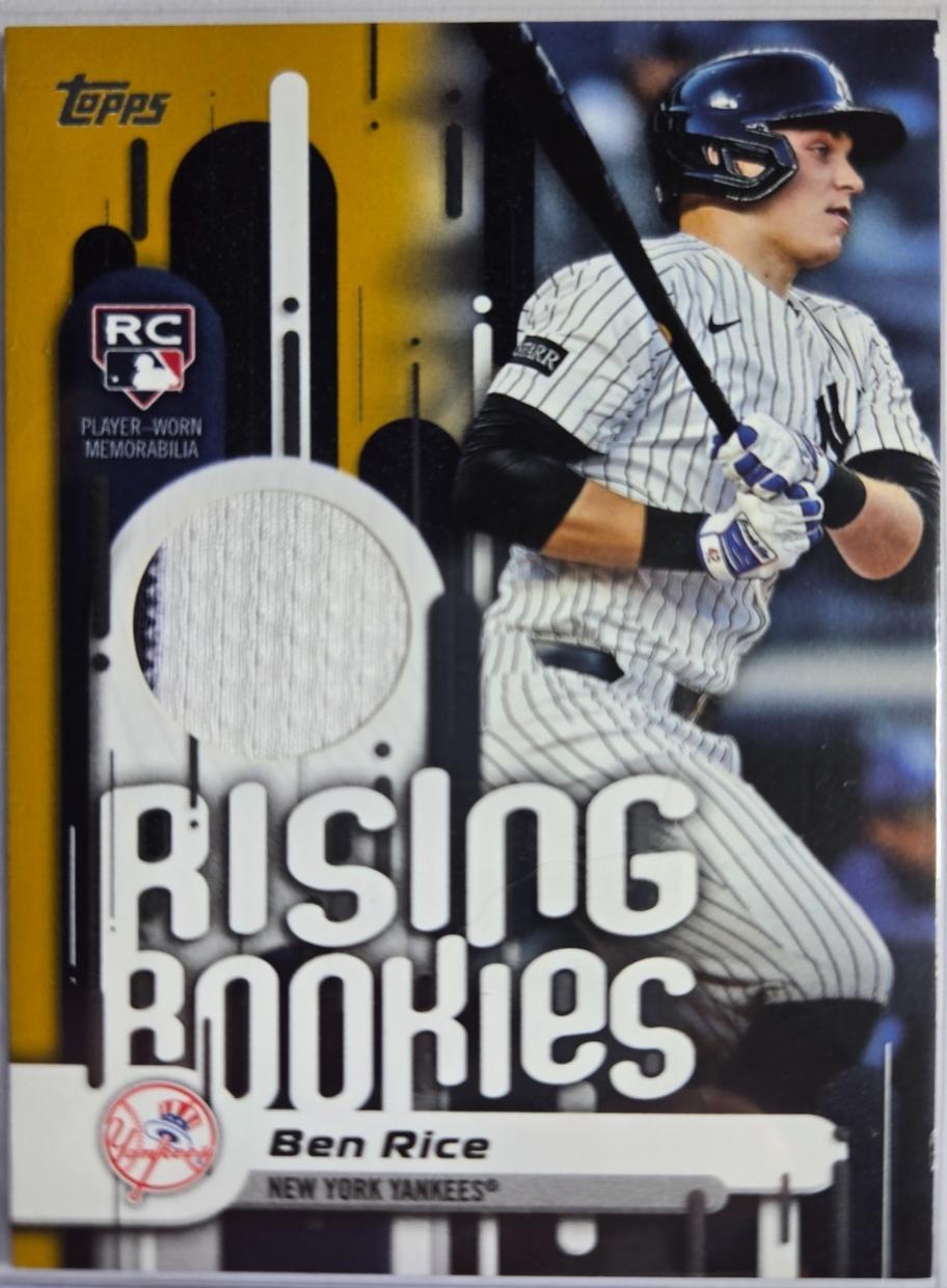Ben Rice [Gold] #RRR-BR Prices | 2025 Topps Update Rising Rookie Relics ...