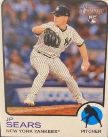 JP Sears #529 Prices [Rookie] | 2022 Topps Heritage | Baseball Cards