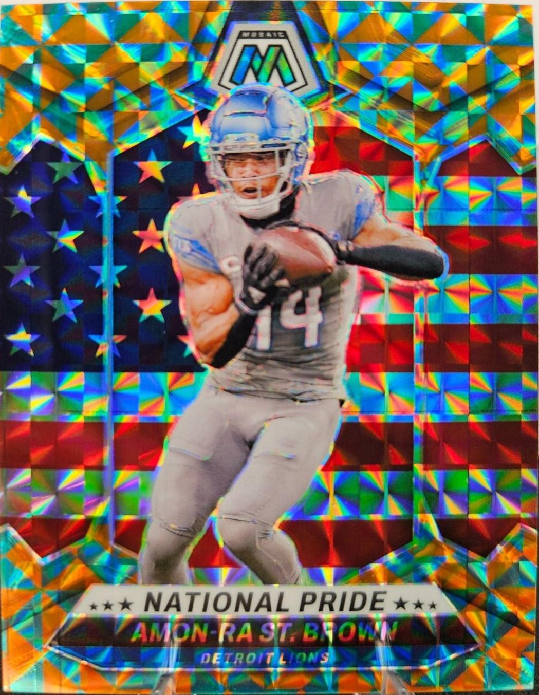 Amon-Ra St. Brown [Tessellation] #263 Prices | 2024 Panini Mosaic ...