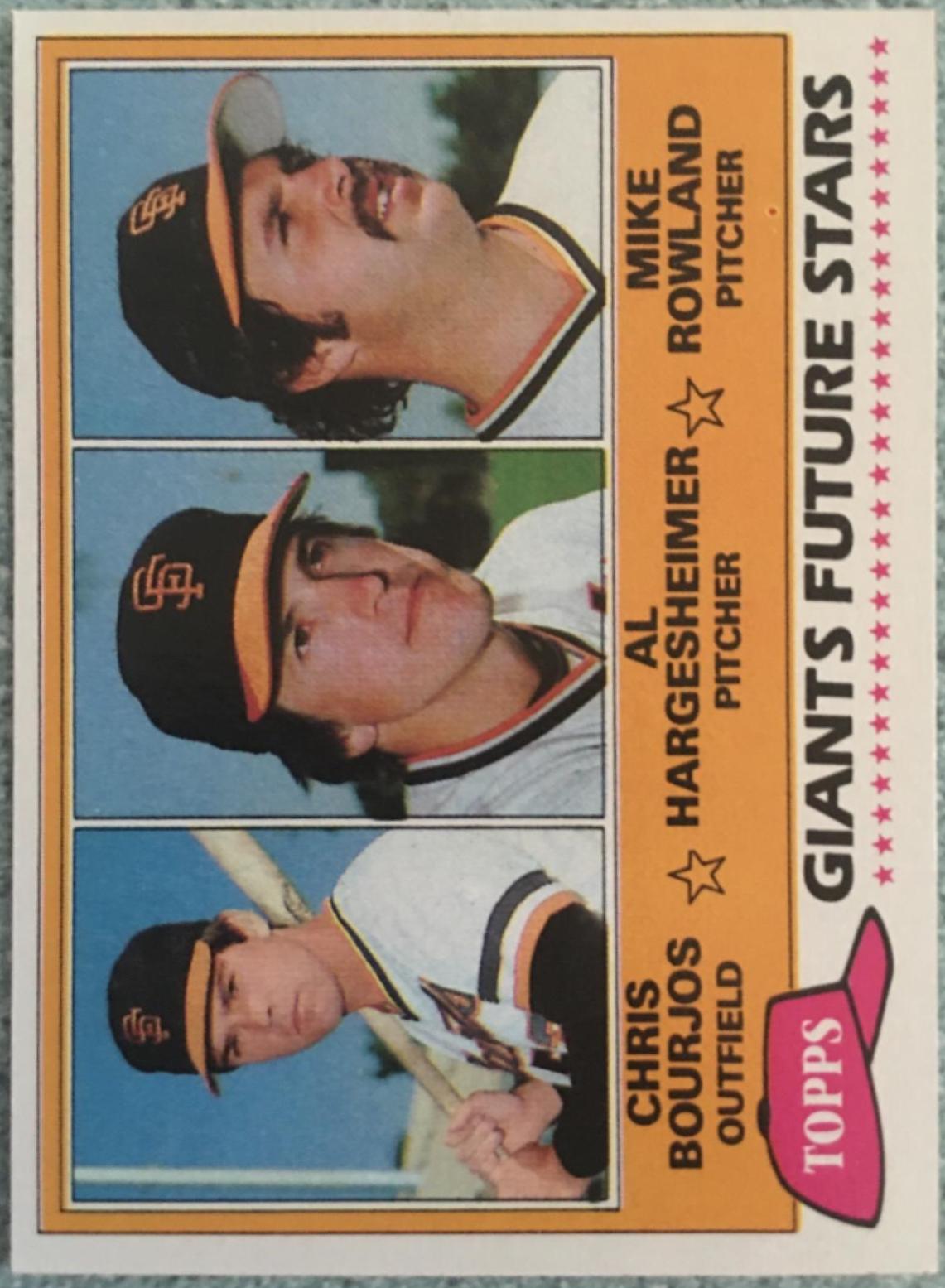 Giants Future Stars: Chris Bourjos / Al Hargesheimer / Mike Rowland ...