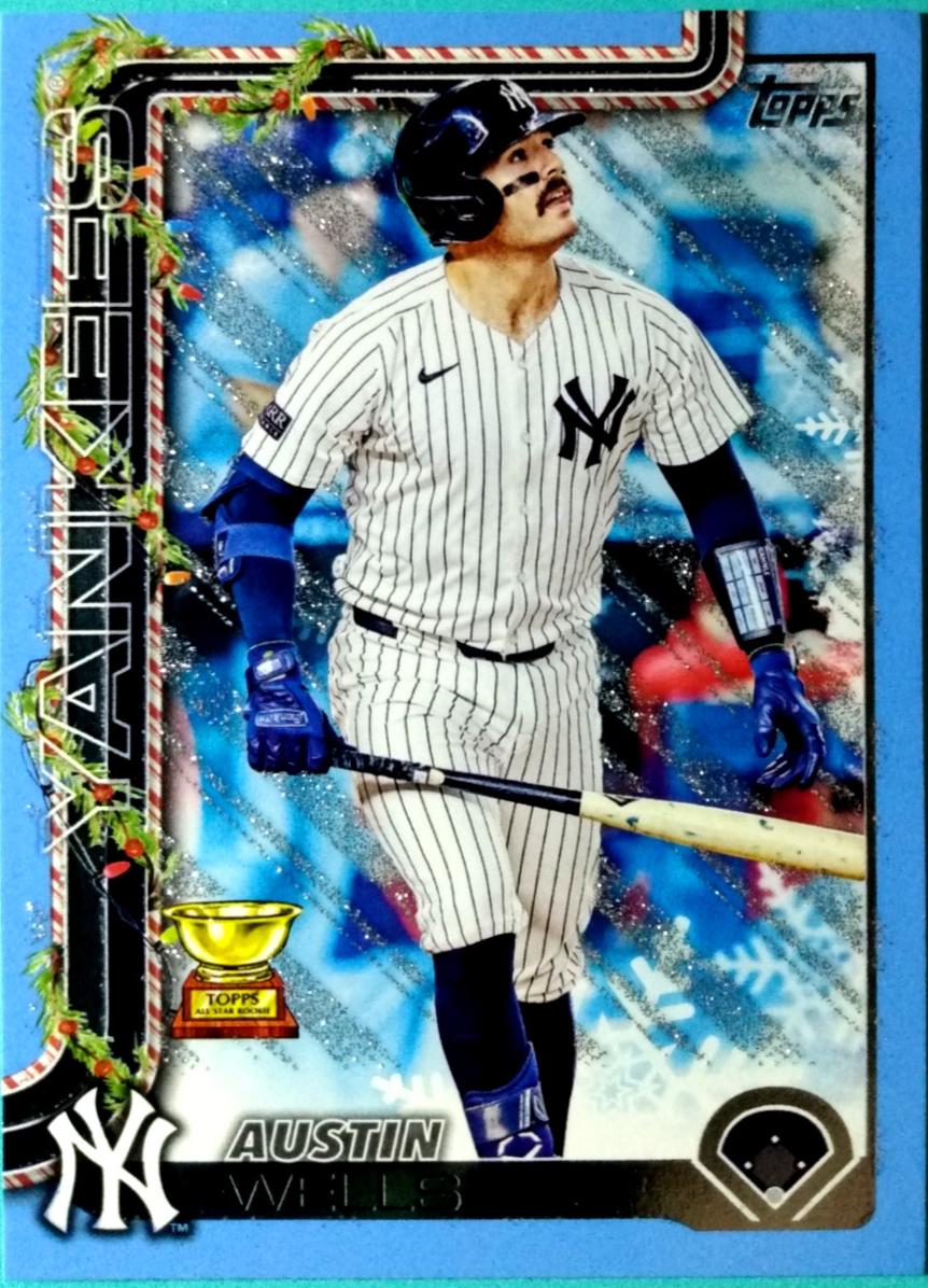 Austin Wells [Light Blue White Glitter] #H56 Prices | 2025 Topps ...
