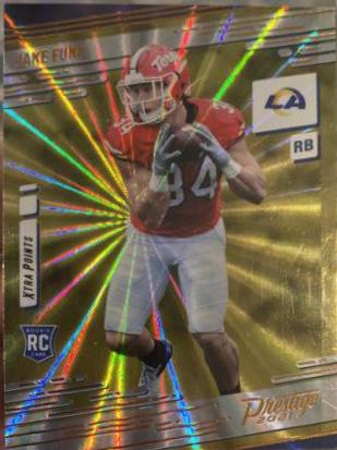 Jake Funk [Xtra Points Sunburst] #299 Prices | 2021 Panini Prestige ...
