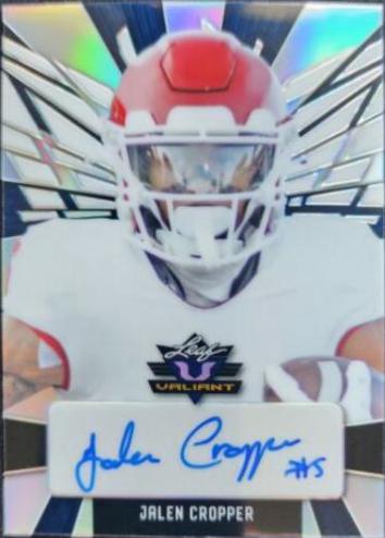 Jalen Cropper [Navy Blue] #BA-JC1 Prices | 2022 Leaf Valiant Autographs ...