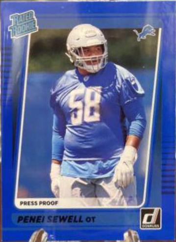 Penei Sewell [Press Proof Blue] #328 Prices | 2021 Panini Donruss ...